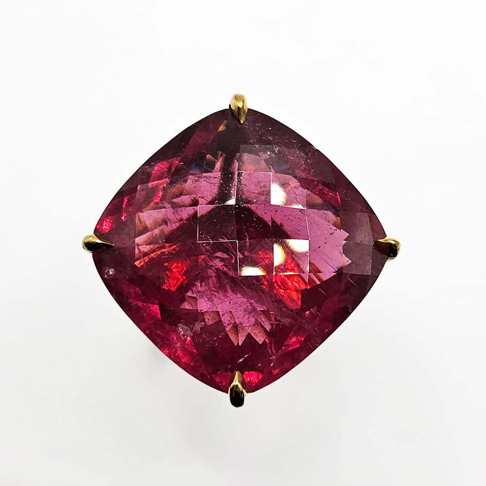 Preloved Paolo Costagli Rubellite Ring in 18k Gold - Irish Jewellery